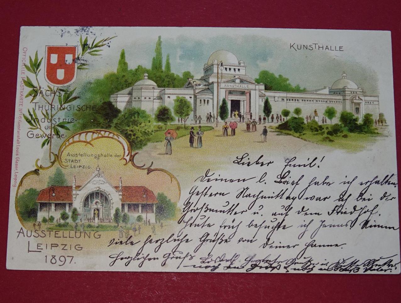 Ansichtskarten Ansichtskarte, Litho ? Postkarte der Stadt Leipzig ...