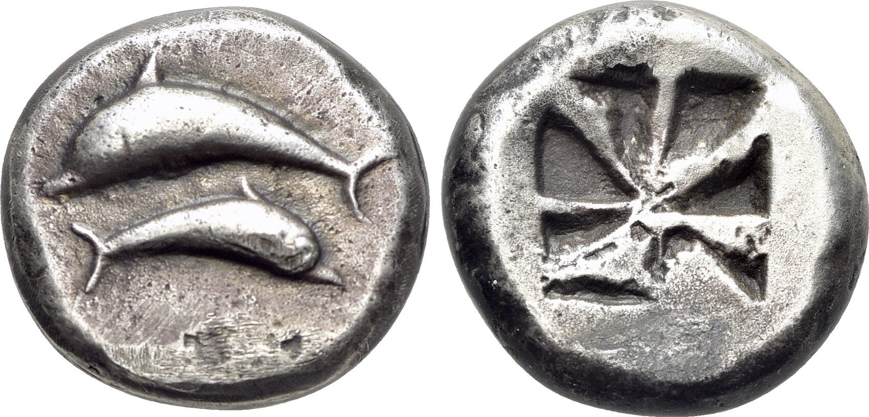 Greek ELECTROTYPE AR Stater Circa 525/20-500 BC ELECTROTYPES, CYCLADES ...