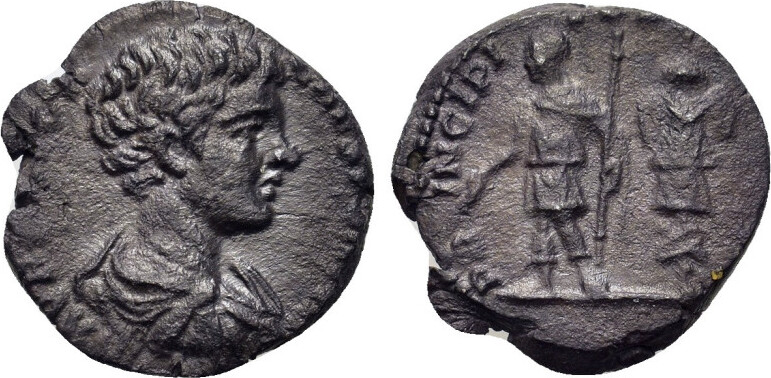 Roman Imperial Caracalla (Caesar, 196-198). AR Denarius | MA-Shops