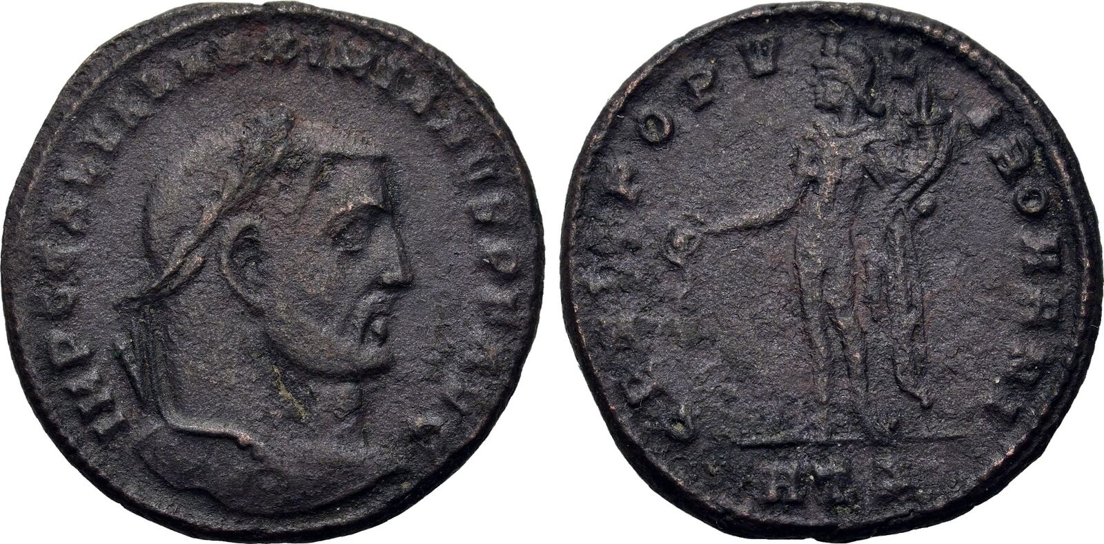 Roman empire Maximinus II (Caesar, 305-309). Æ Follis VF | MA-Shops