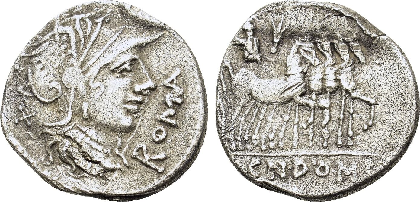 Roman Republic Cn. Domitius Ahenobarbus, Rome, 116 or 115 BC. AR ...