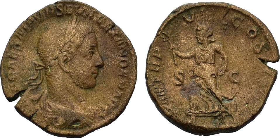 Roman Imperial Severus Alexander, 222-235. Sestertius ss | MA-Shops