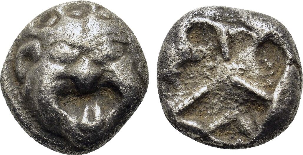 Greek Mysia, Parion, 5th century BC. AR Drachm ss | MA-Shops