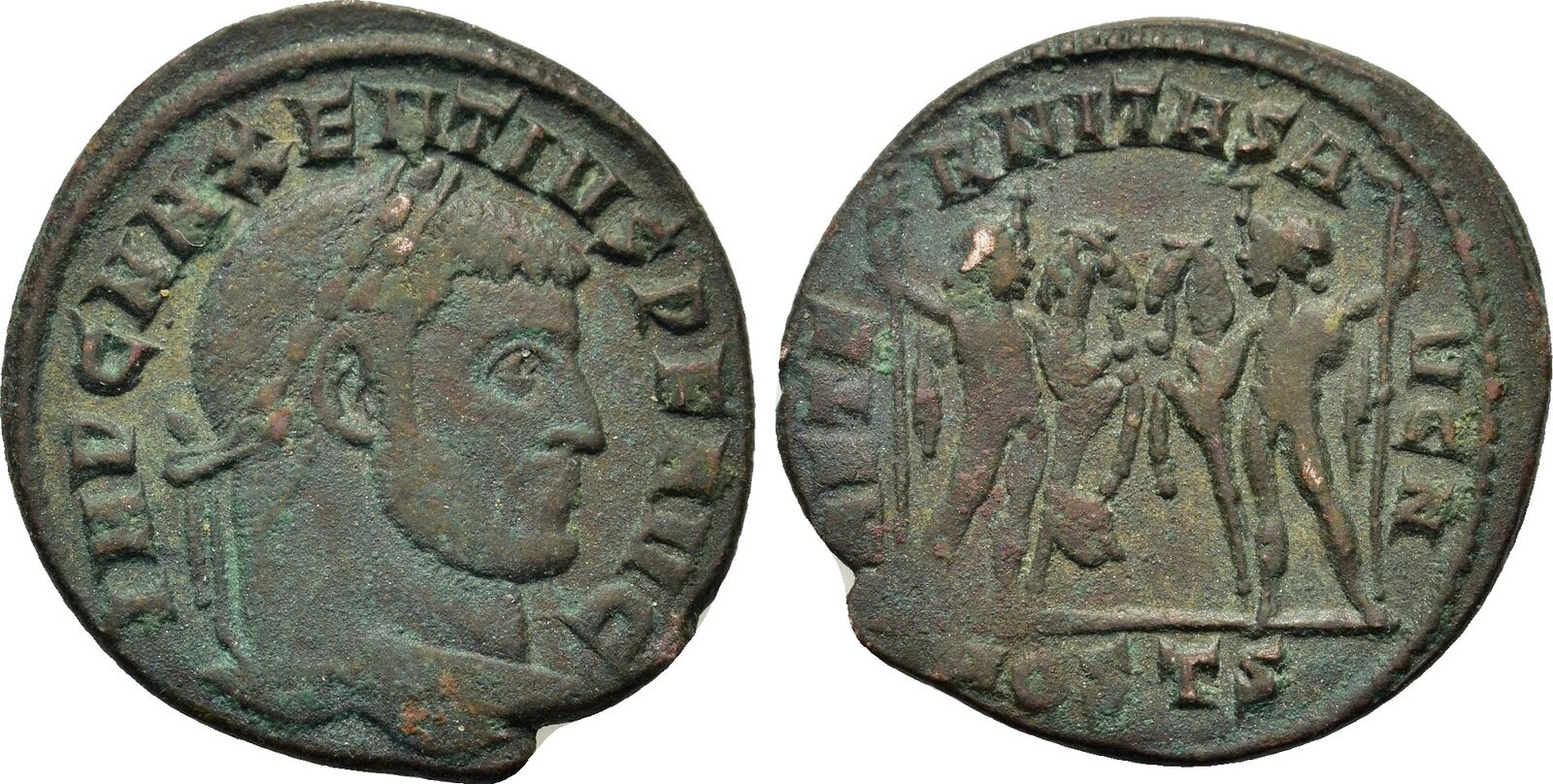 Roman Imperial Maxentius (307-312). Æ Follis ss | MA-Shops