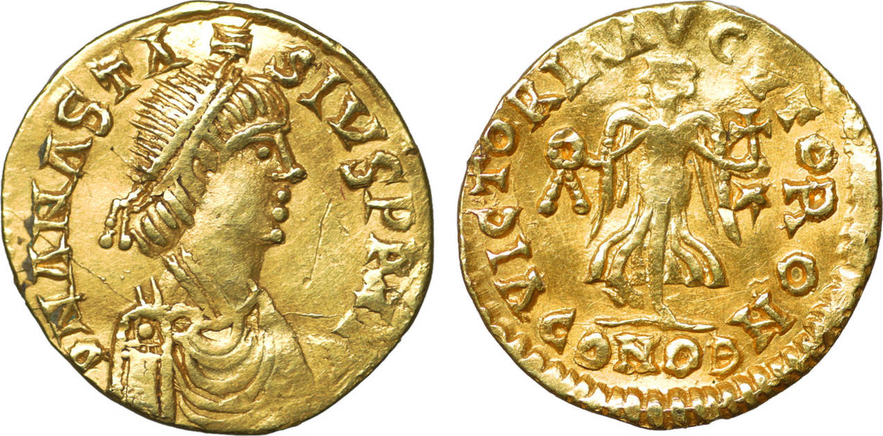 Ostrogoths Goten Gepid Gepiden Gold Tremissis (Mediolanum) 493-526 AD ...