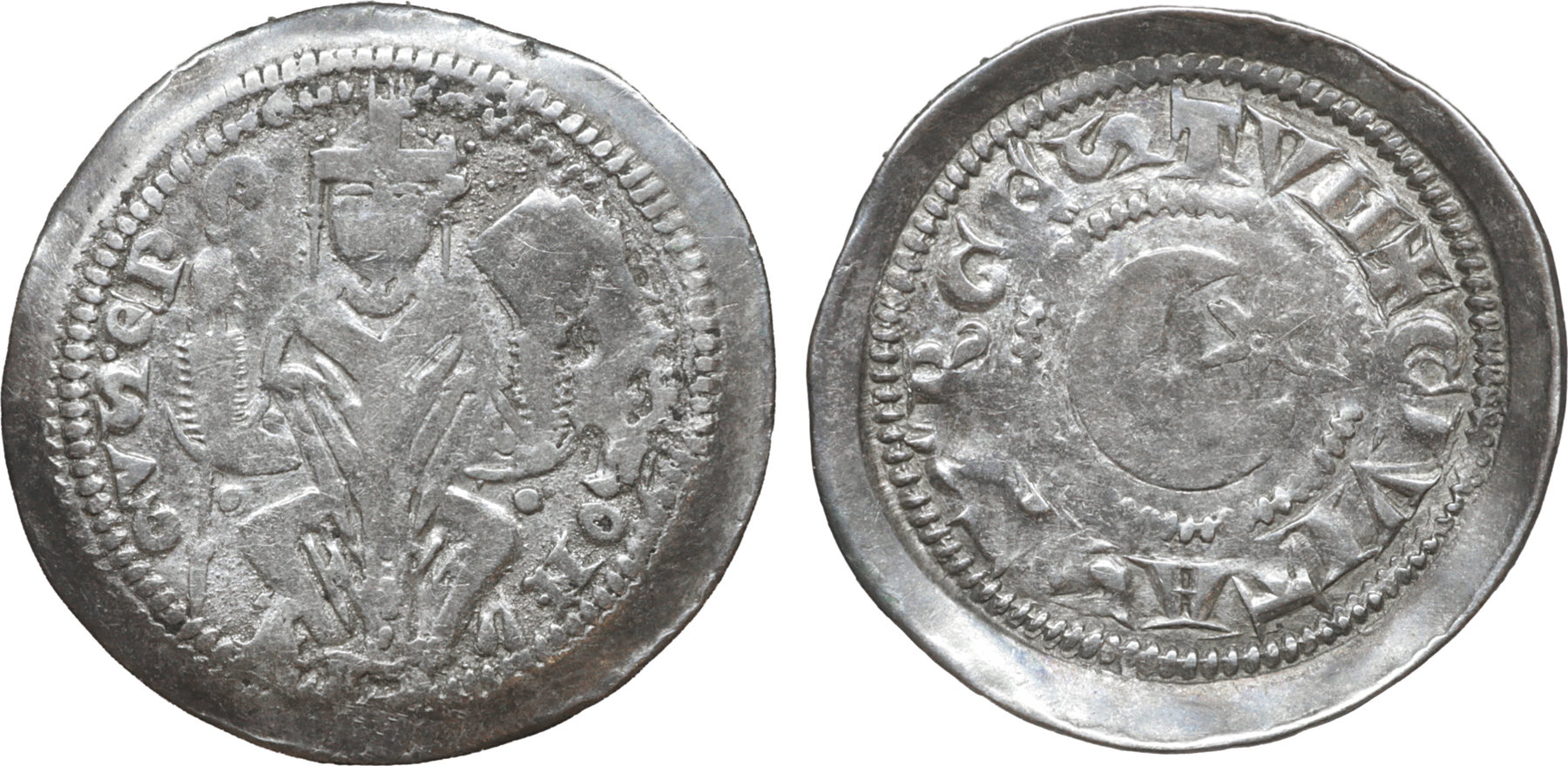 ITALIEN Triest Italy Trieste Denar 1260-1282 Arlongo de' Visgoni Rare ...