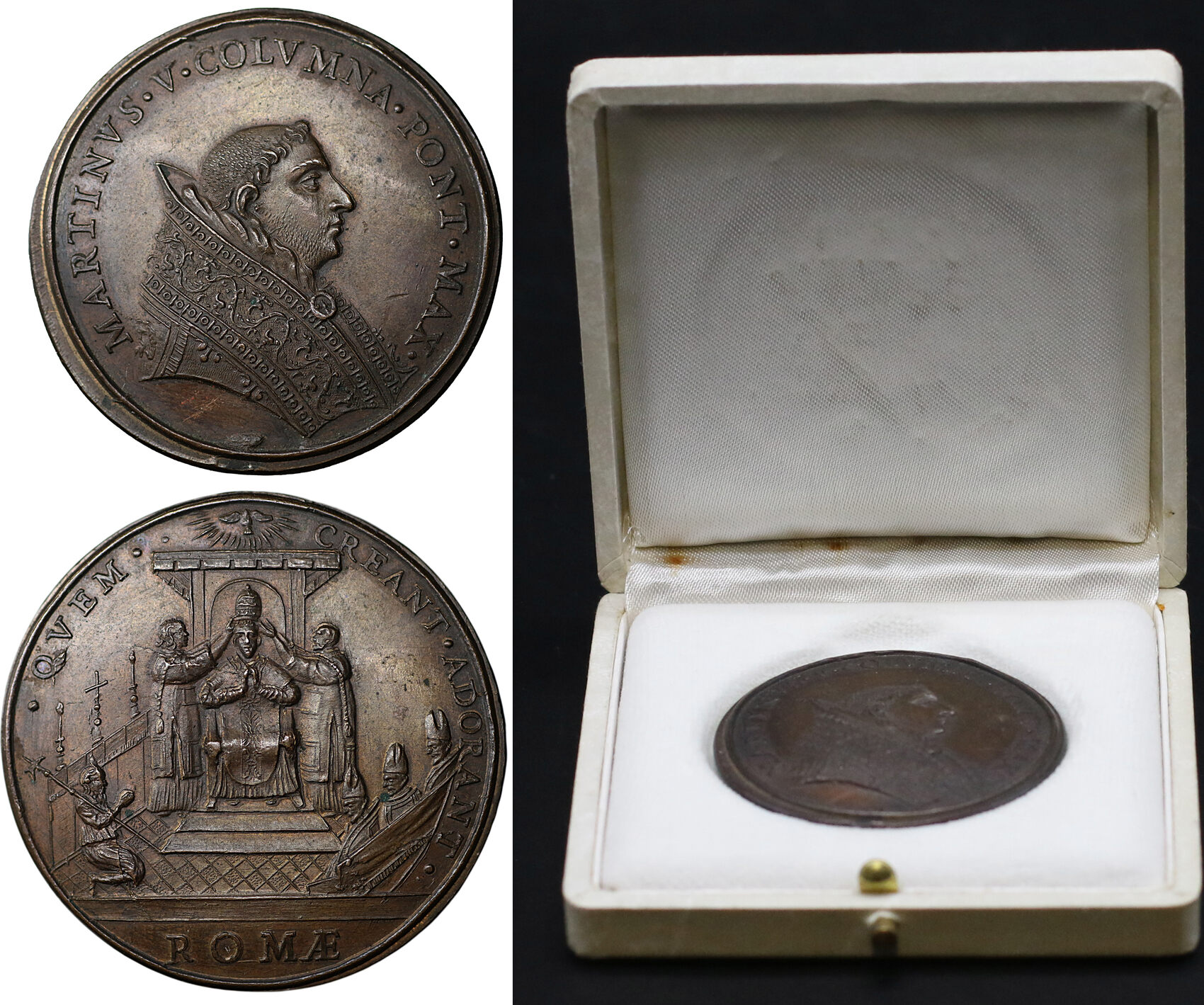 Papal States / Kirchenstaat Posthumous Medal 1417-1431 Martin V Rare ...