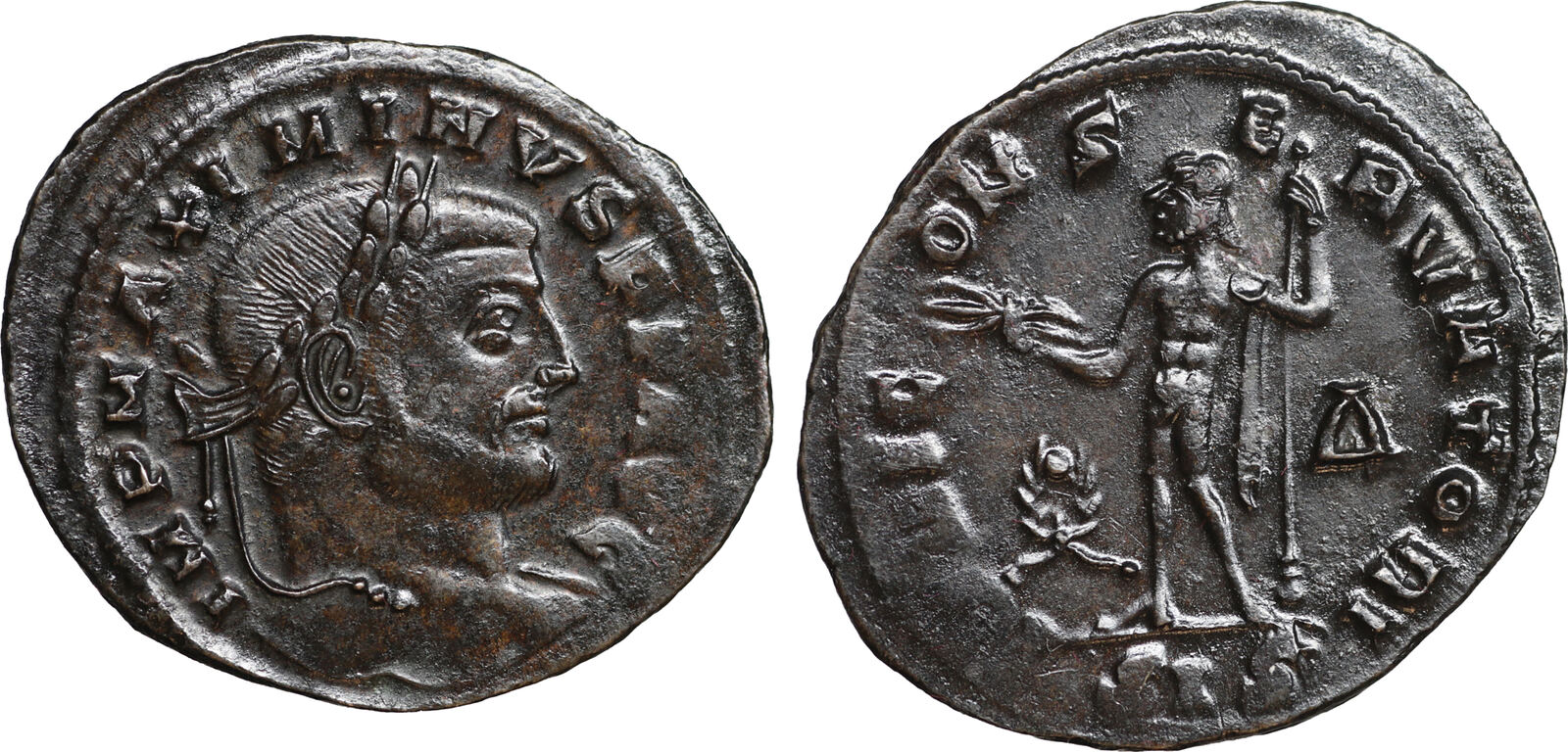 Roman Empire Follis AD 311 Maximinus Daia XF | MA-Shops