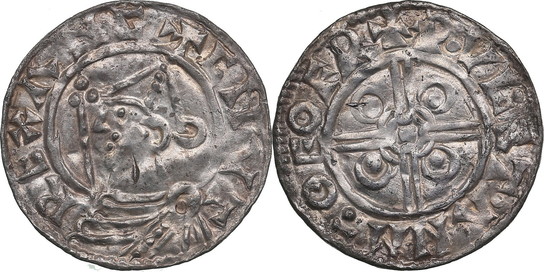 England / York Penny 1024-1030 Cnut (1016-1035) Pointed Helmet XF | MA ...