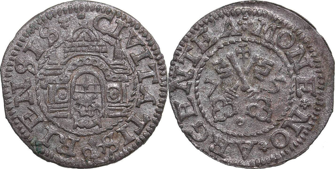 Schilling 1575 Free City Riga (1561-1581) vz- | MA-Shops