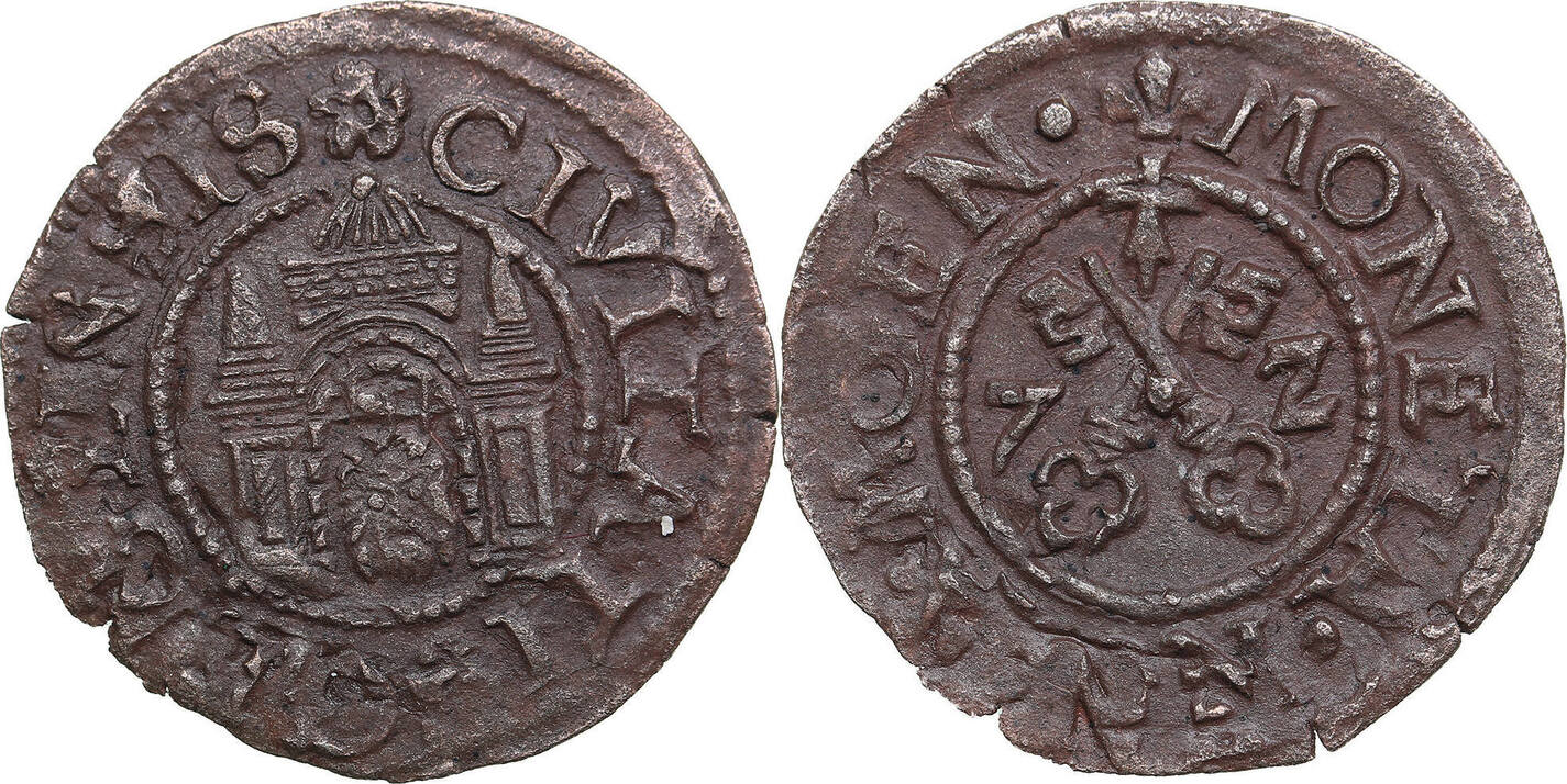 Schilling 1572 Free City Riga (1561-1581) vz | MA-Shops