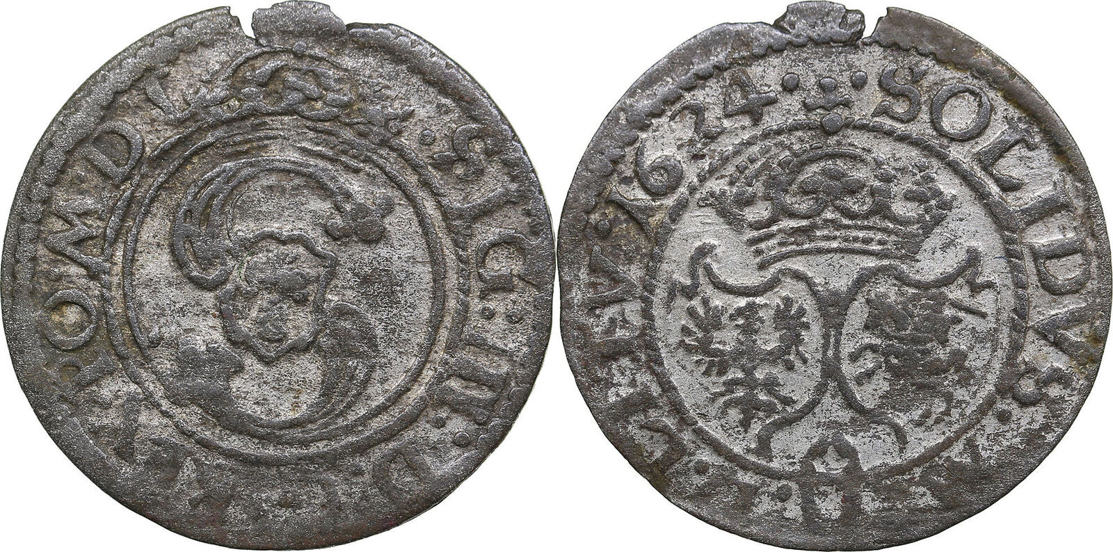 Lithuania Solidus 1624 Sigismund III (1587-1632) XF | MA-Shops