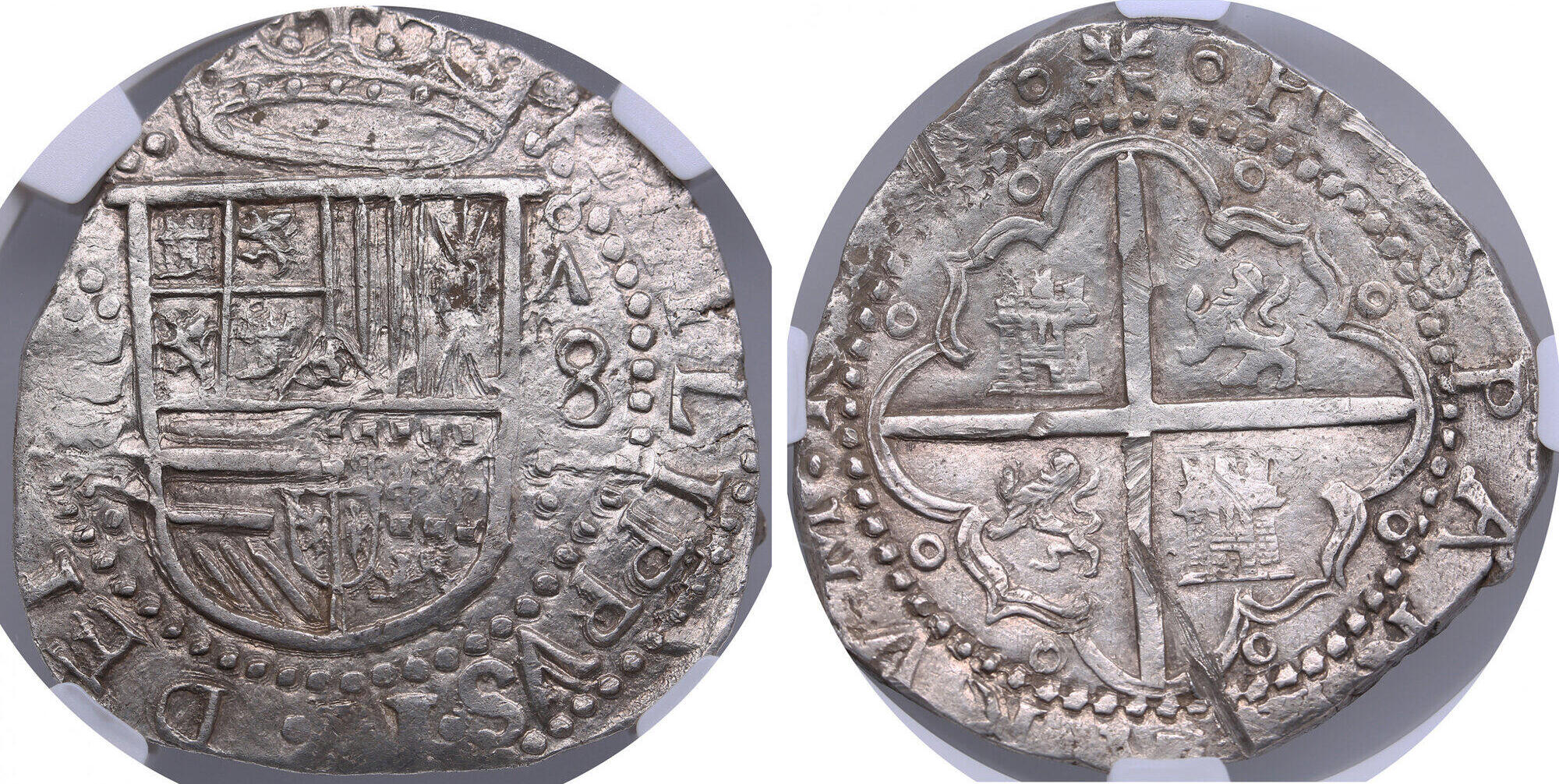 Spain / Valladolid 1566-1588 Spain, Valladolid 8 Reales Philip II (1556 ...