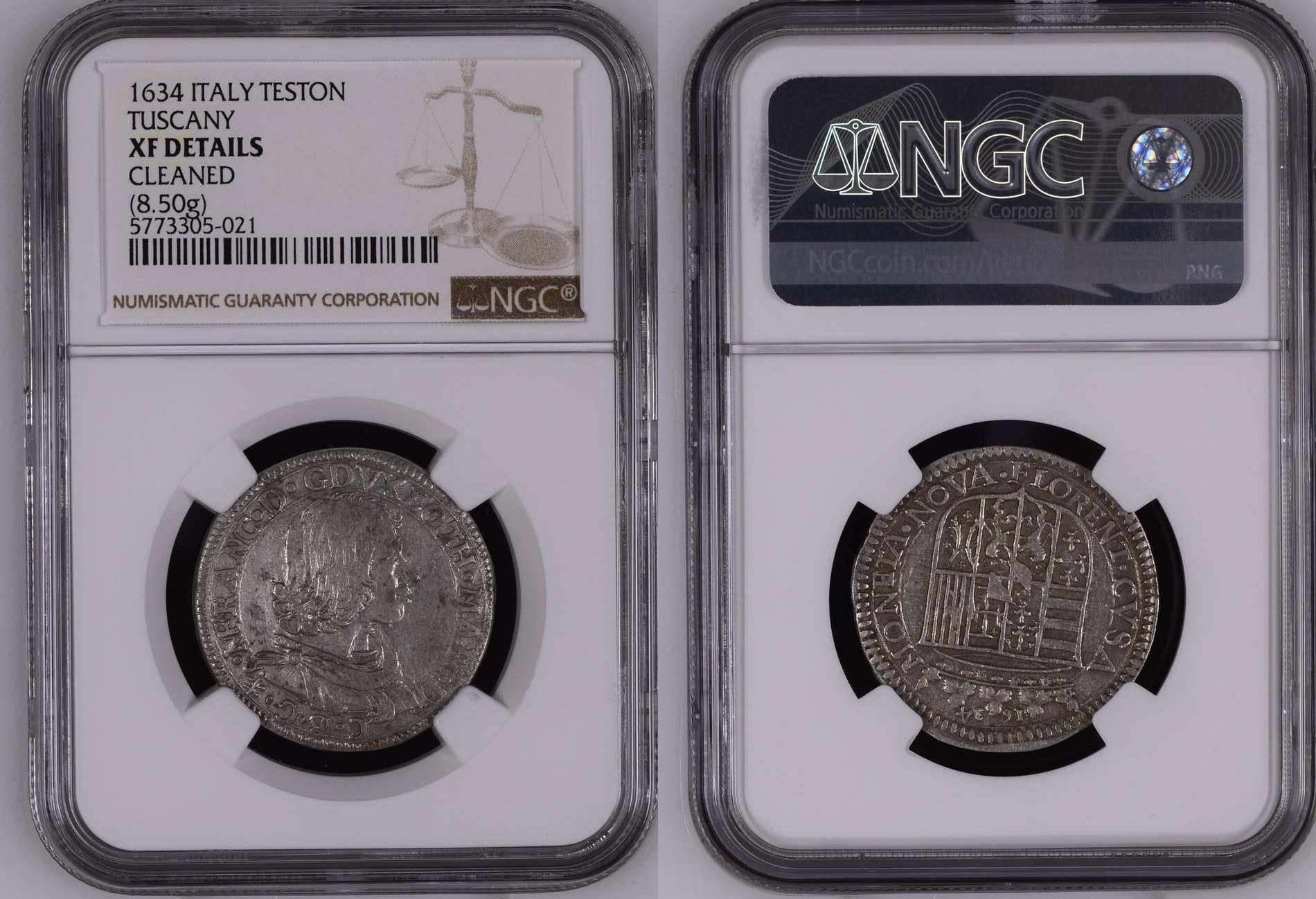 ITALY / Florence TESTON 1634 Niccolò Francesco di Lorena (1634-1635 ...