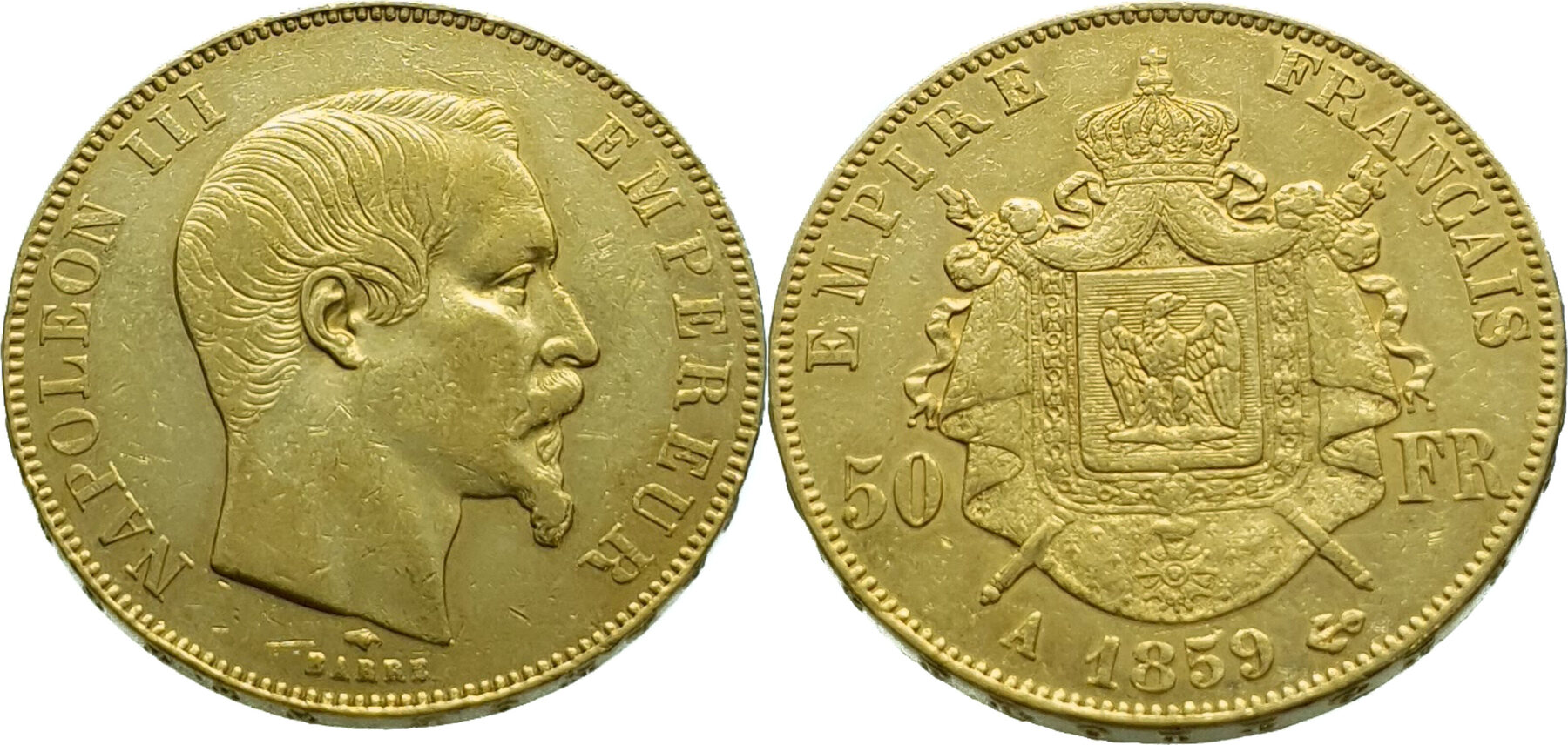 France 50 Francs 1859-A Napoleon III - Gold vz | MA-Shops
