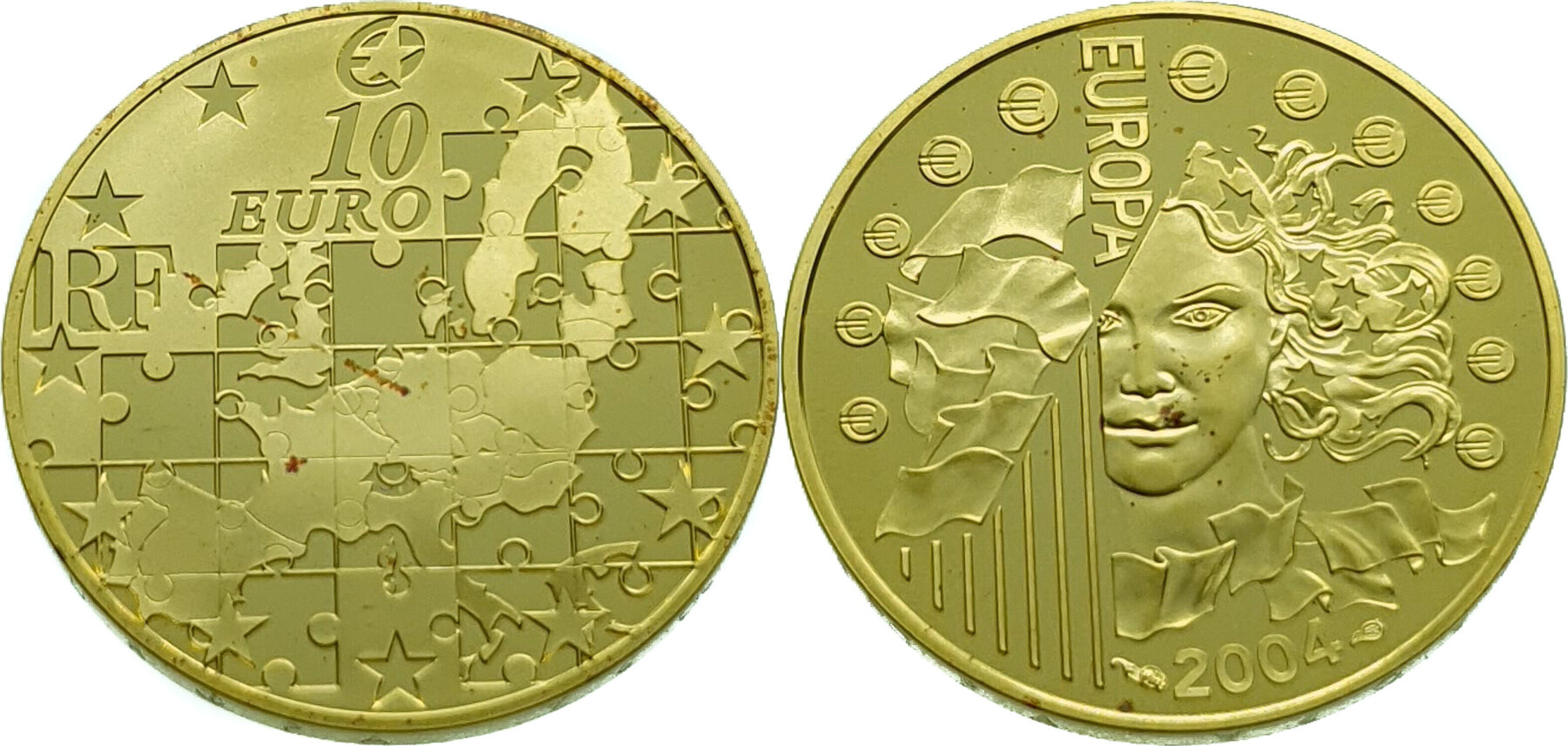 France 10 Euro 2004 Enlargement of the EU - Gold PP | MA-Shops