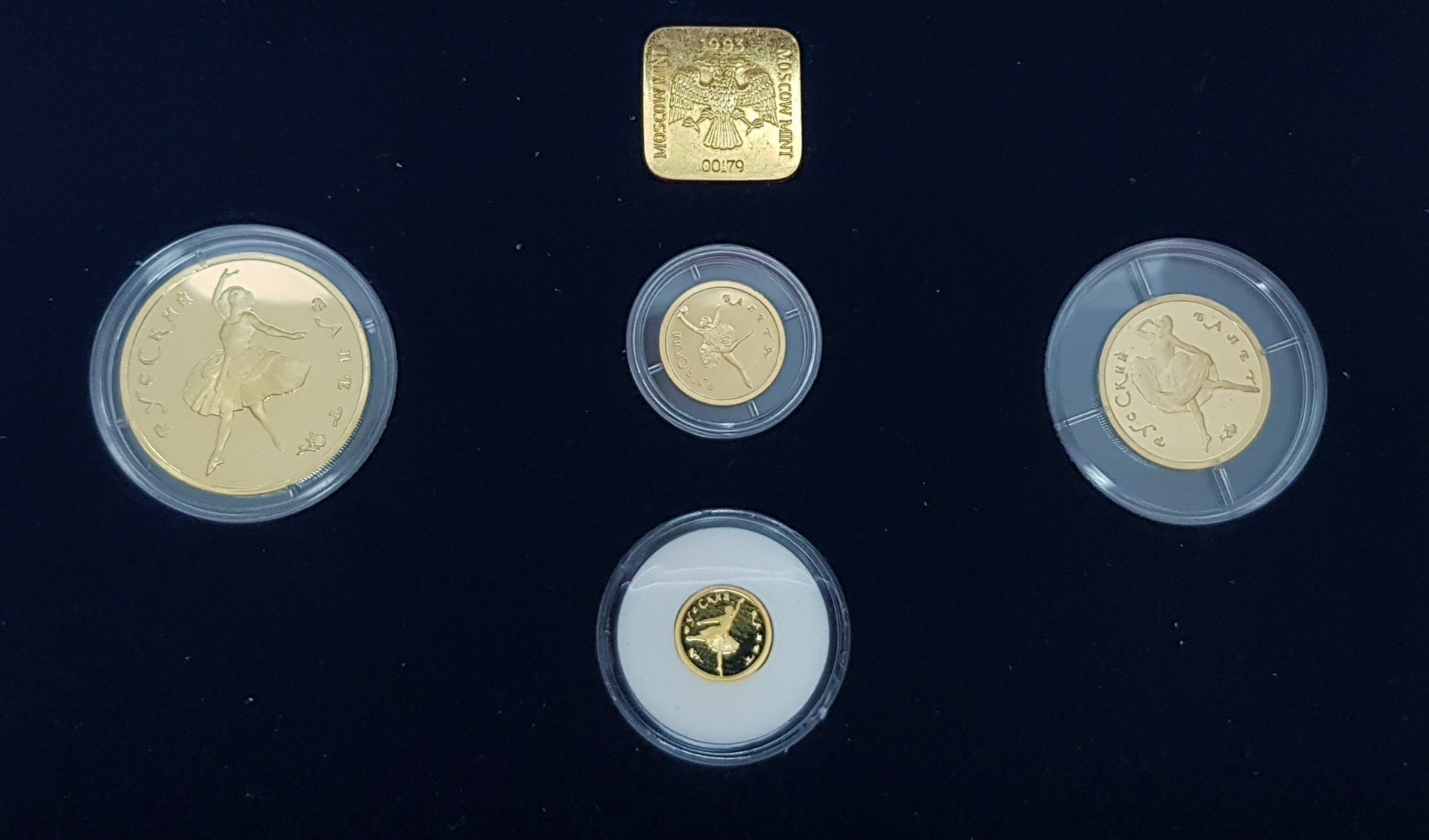 Proof set 1993 Russian ballet - 28 gram Gold PP | MA-Shops