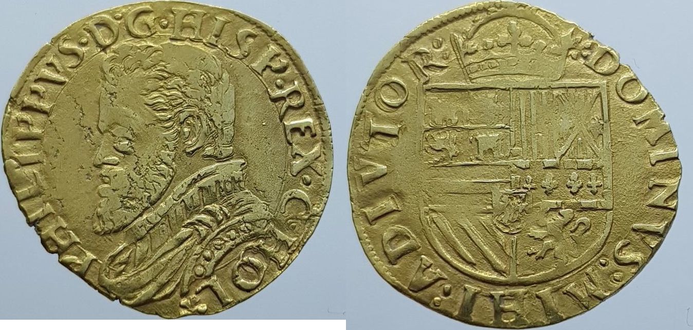 Netherlands - Holland Gouden Reaal 1560-1562 Filips II - Gold Very s ...