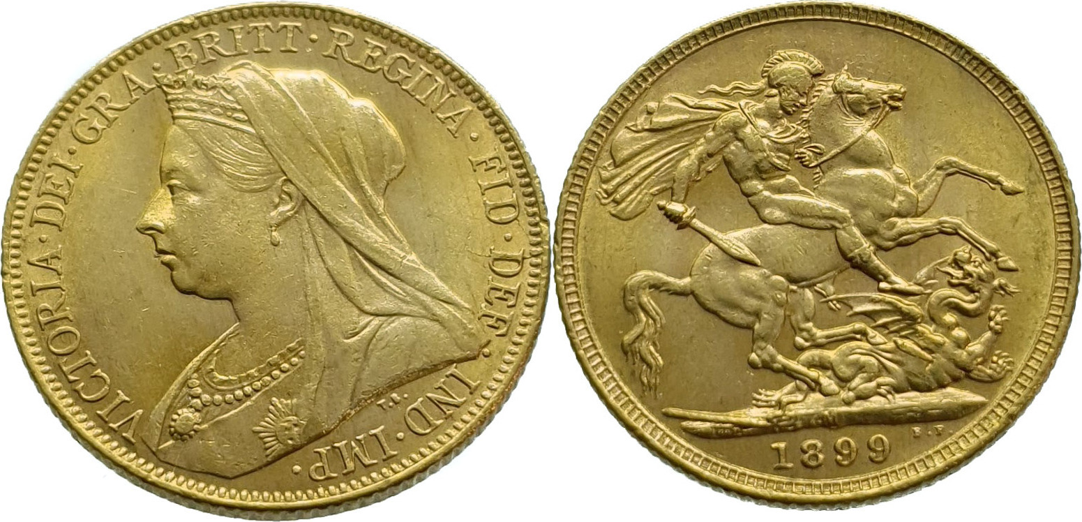Australia Sovereign 1899-M Victoria - Gold unz (unzirculated) | MA-Shops