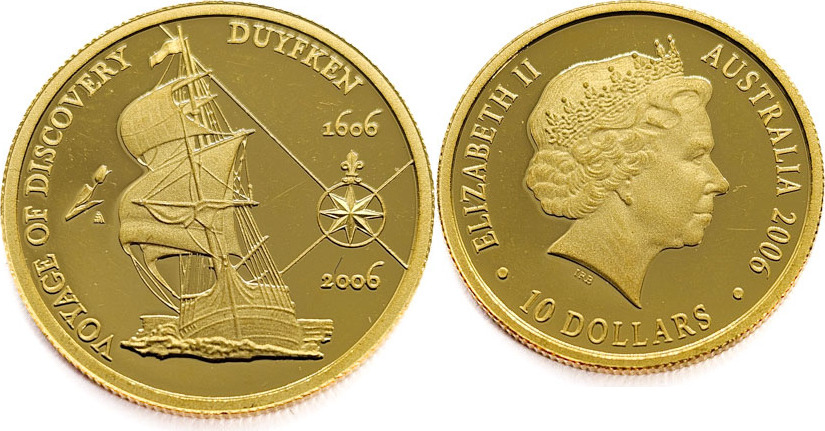 Australia 10 Dollars 2006 Elizabeth II. Voyage of Discovery Duyfken ...