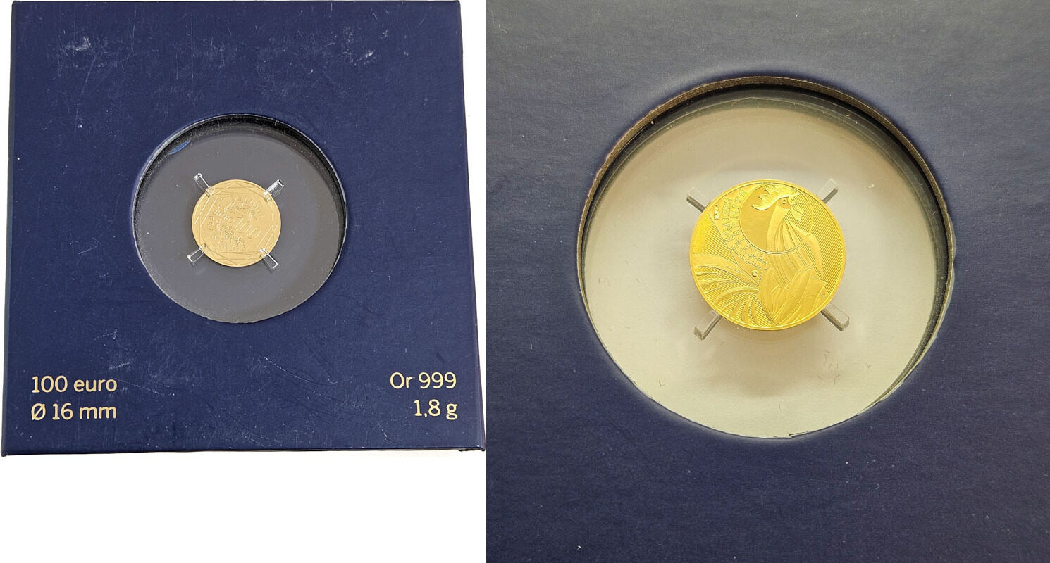 France 100 euro 2015 Rooster - Gold PP | MA-Shops