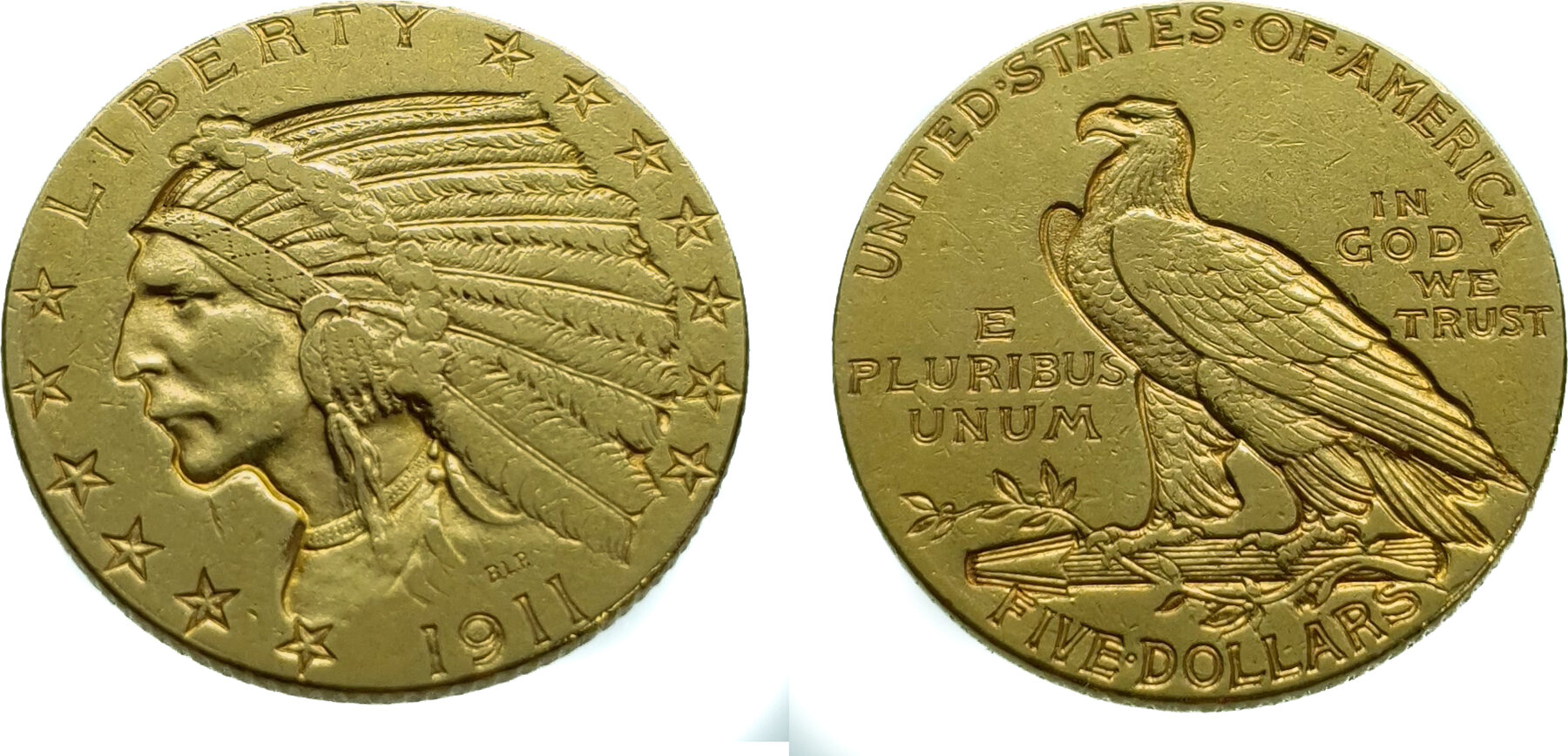 USA 5 Dollars 1911 Indian Head - Gold vz | MA-Shops