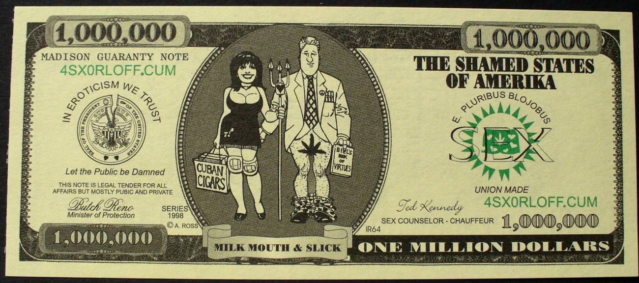 USA 1 Mio. Dollars 1998 Werbe- oder Scherzbanknote kfr | MA-Shops