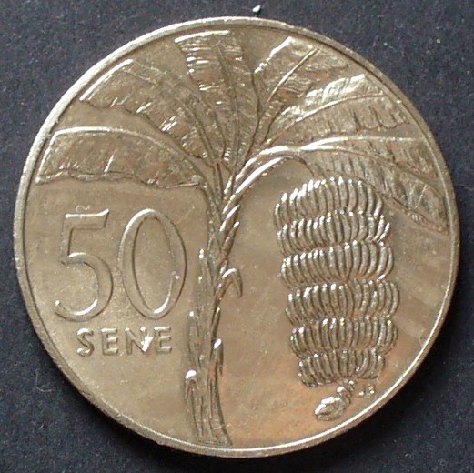 Samoa 50 Sene 2002 S.17 / K-N / Tanumafili II. - Bananenstaude vzgl ...