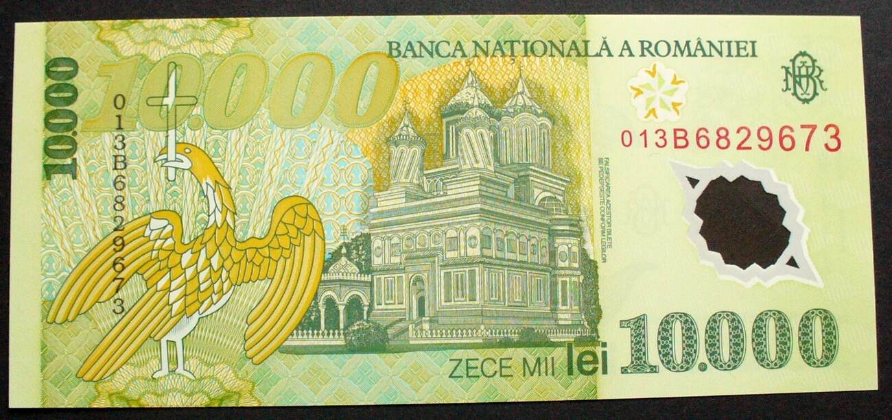 Rumänien 10.000 Lei 2000 P. 112 a / Polymer kfr | MA-Shops
