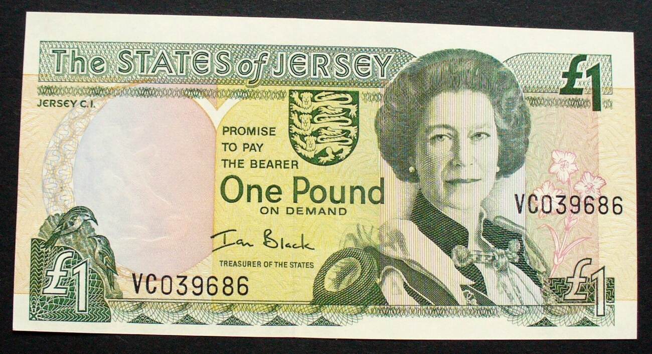 Jersey 1 Pound ND(2000) P. 26 a / Sign.5 kfr | MA-Shops