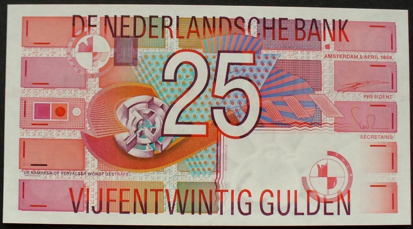 Niederlande 25 Gulden 5.4.1989 P. 100 / 2358884477 kfr | MA-Shops