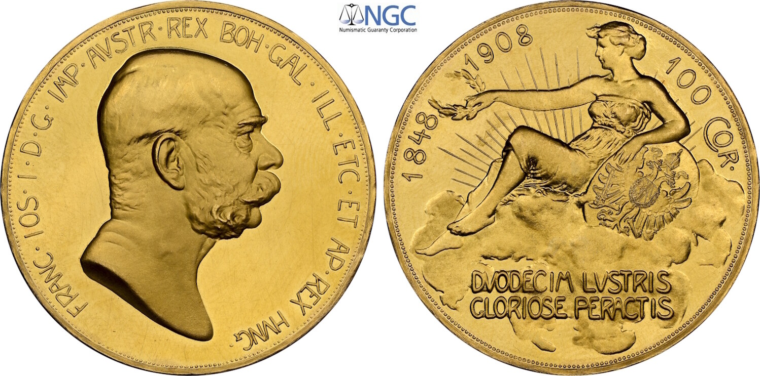 AUSTRIA 100C 1908 NGC PF 62* | MA-Shops