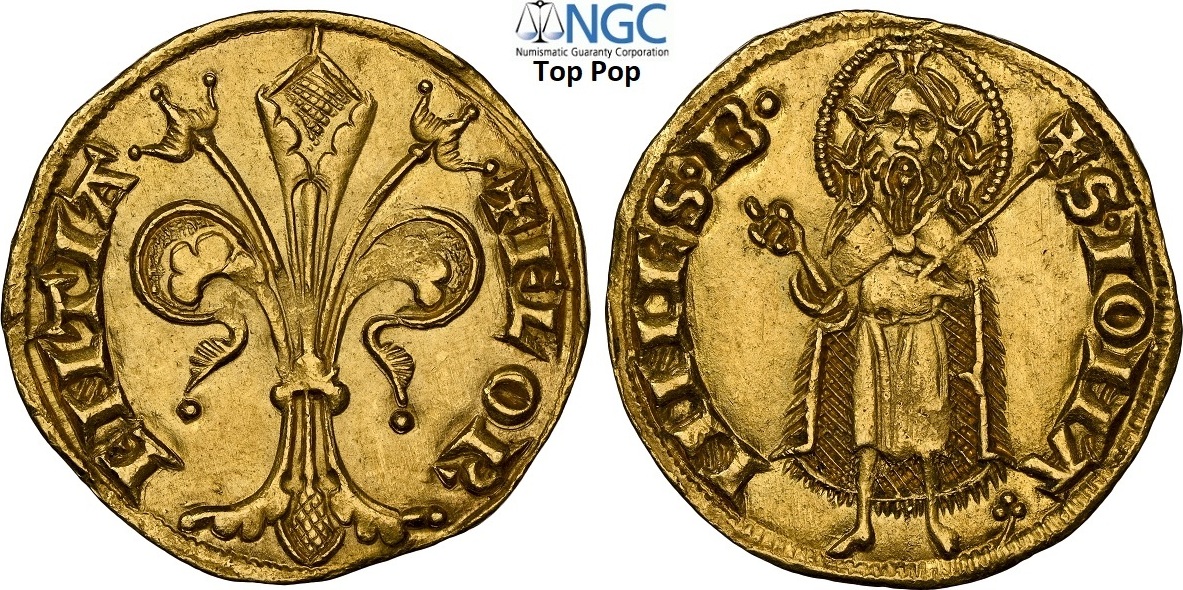 ITALY FLORIN (1252-60) NGC MS 62 | MA-Shops