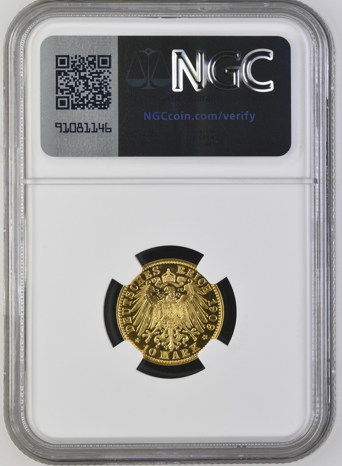 GERMANY 10 Mark 1909E NGC PF 65 ULTRA CAMEO | MA-Shops