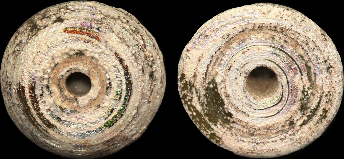 ISRAEL, Ancient Roman Glass spindle whorl | MA-Shops