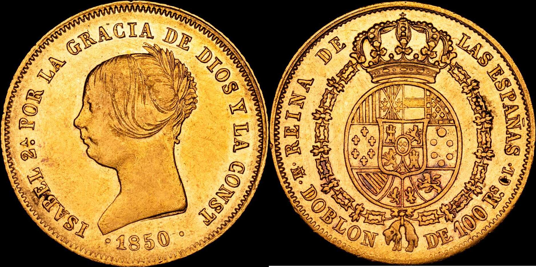 Madrid 100 Reales 1850 1833-1868 Isabel II EBC- | MA-Shops