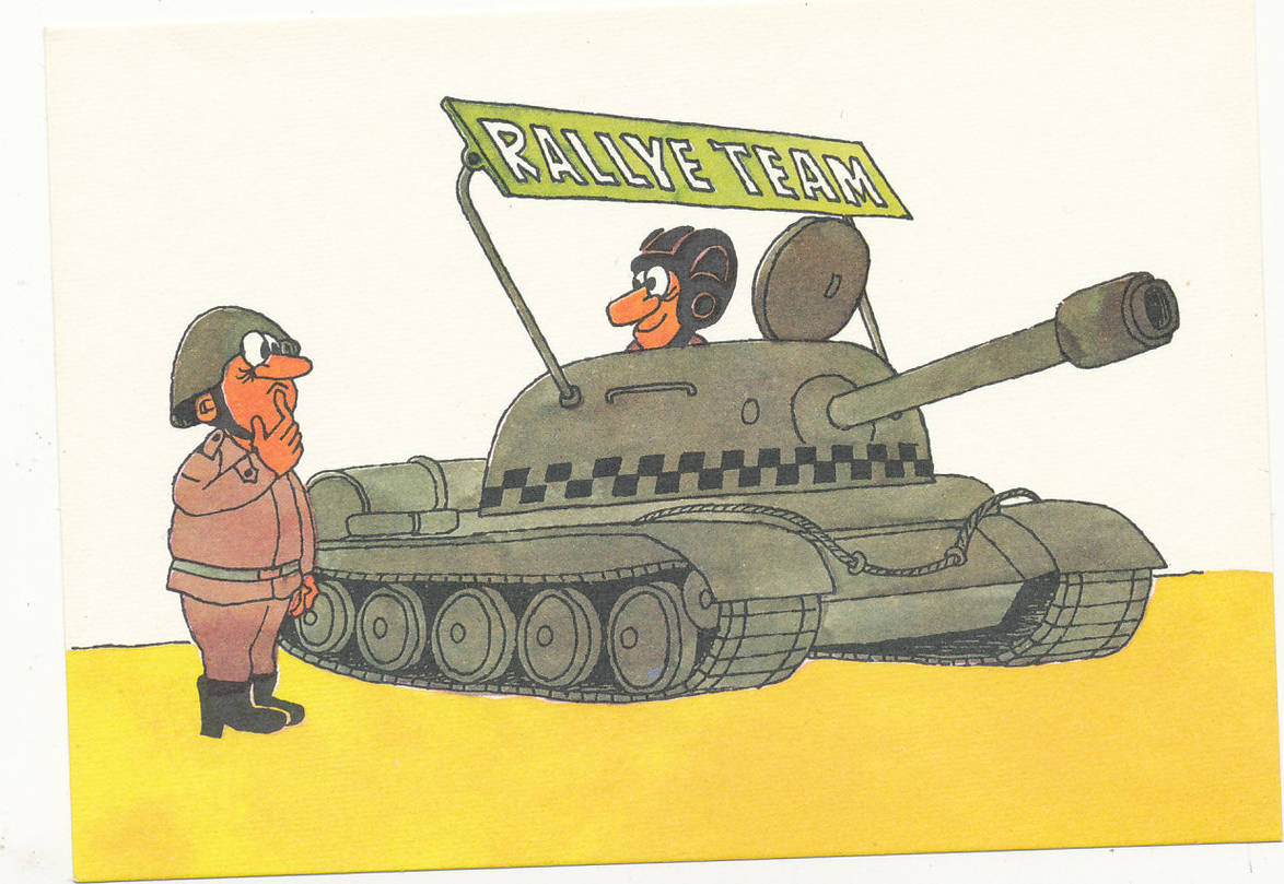 Deutschland,DDR, Ansichtskarte, 1985 Panzer, NVA,Humor, ungelaufen | MA ...