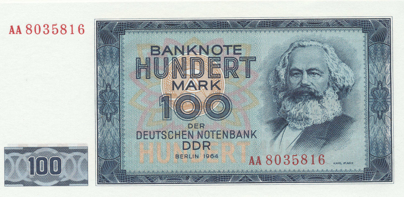Deutschland,DDR, 100 Mark 1964 Ro.358a Serie:AA, Kassenfrisch I | MA-Shops