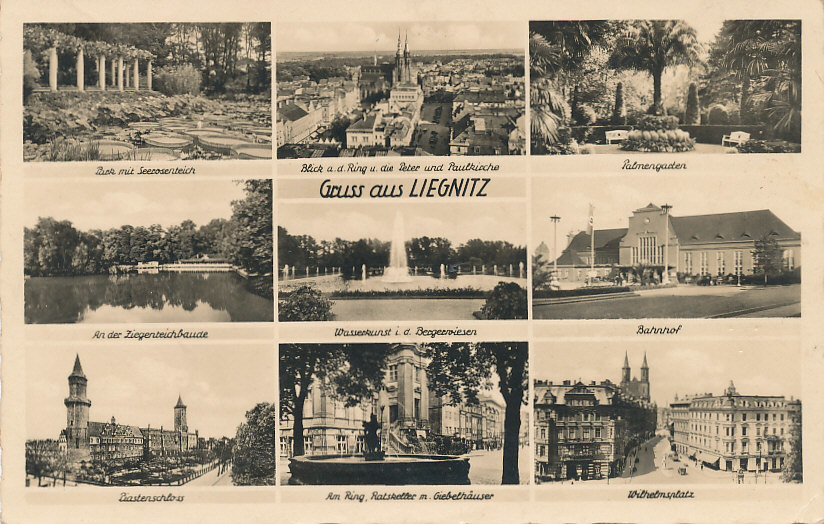Deutsches Reich,Schlesien, Ansichtskarte 1942 Liegnitz, gelaufen, | MA ...