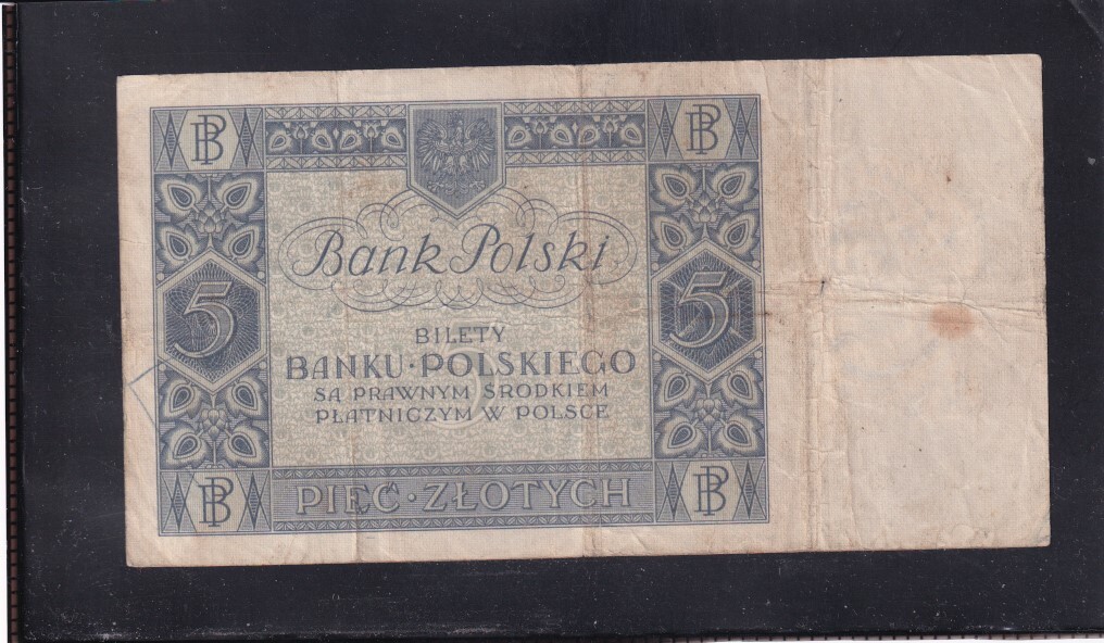 Polen 5 Zloty 1930 stark gebraucht IV+, | MA-Shops