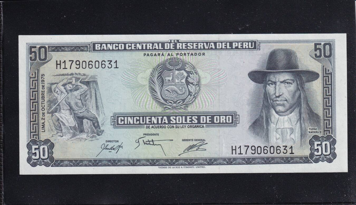 Peru 50 Soles 1975 Kassenfrisch I, | MA-Shops