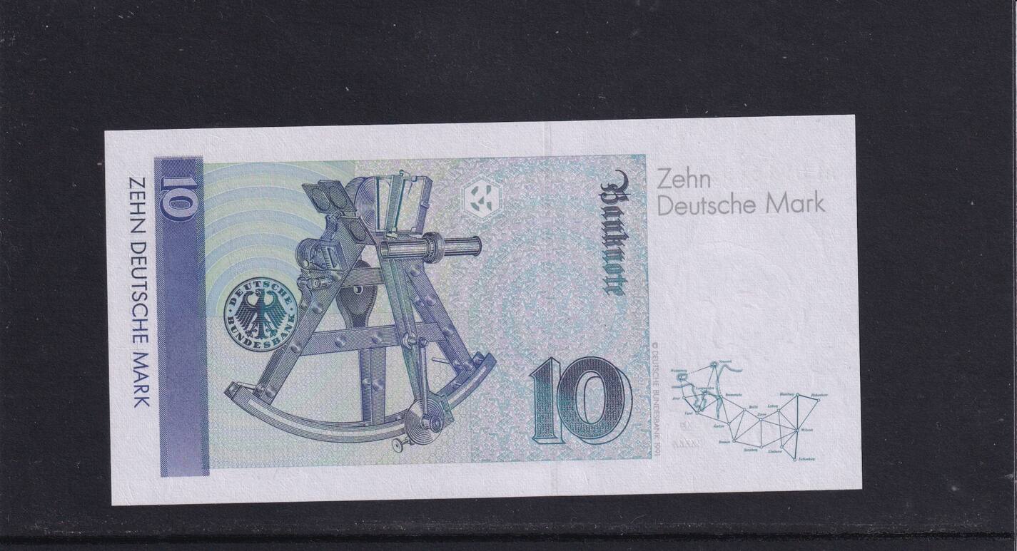 BRD, Deutsche Bundesbank, 10 Deutsche Mark 1989 Ro.292a, BRD-36a, Serie ...