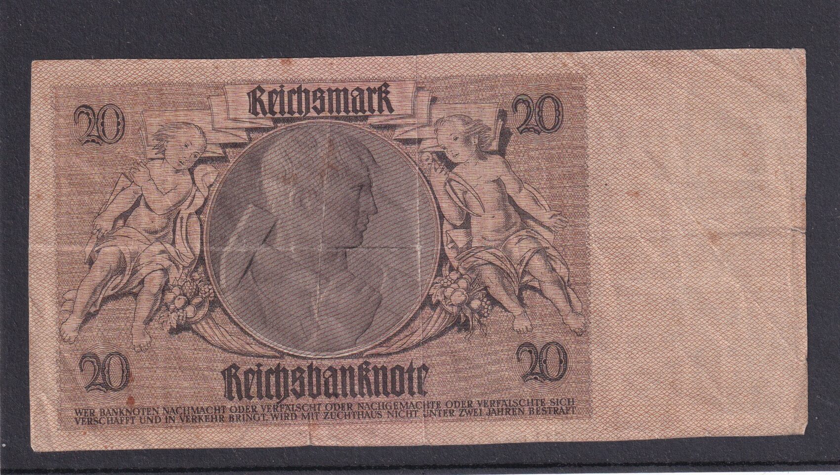 Drittes Reich, Reichsbank, 20 Reichsmark 1929 (1945) Ro.174d, DEU-184d ...