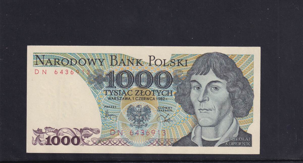 Polen 1000 Zloty 1982 Serie DN 2 Bst Vor KN Kassenfrisch I MA Shops Polen 1000 Zloty 1982 Serie DN 2 Bst Vor KN Kassenfrisch I MA Shops