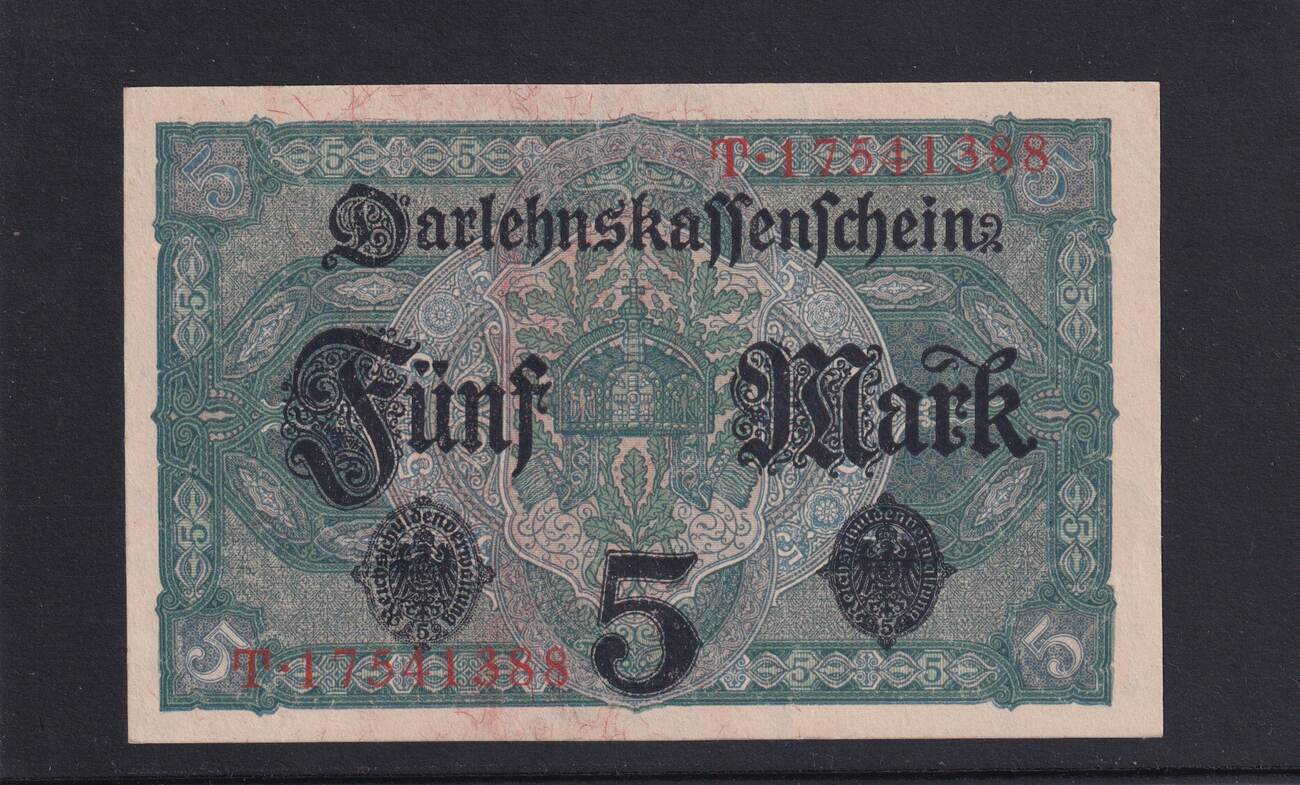 Deutsches Reich, Kaiserreich, 5 Mark 1917 Ro.54b, DEU-61b, Udr ...