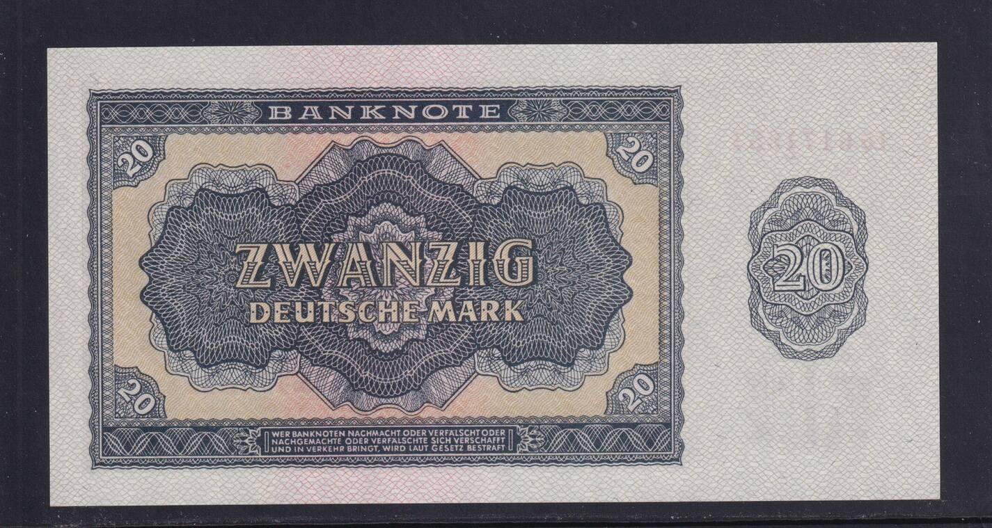 Deutschland, DDR, 20 Deutsche Mark 1955 Ro.351a, DDR-13a, Serie: EG ...