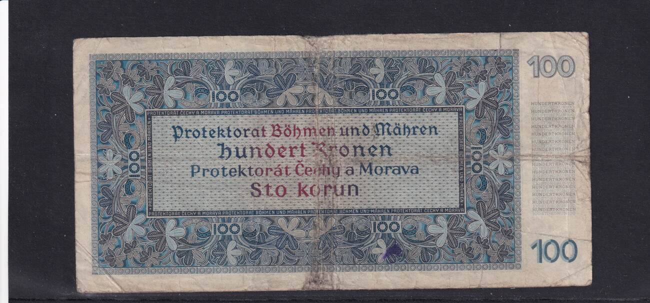 Deutsches Reich, Drittes Reich, 100 Kronen 1940 Ro.560a, ZWK-11a, ohne ...