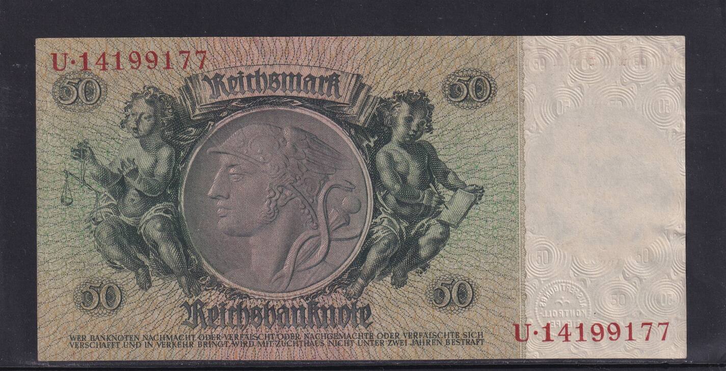 Deutsches Reich, Drittes Reich, 50 Reichsmark 1933 Ro.175b, DEU-210b ...