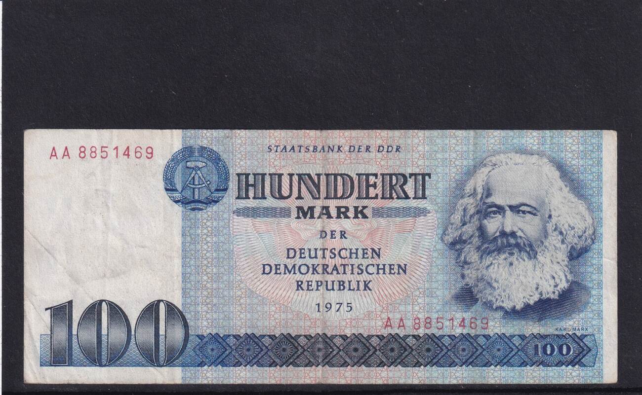 Deutschland, DDR, 100 Mark 1975 Ro.363a, DDR-25a, Erste Auflage ...