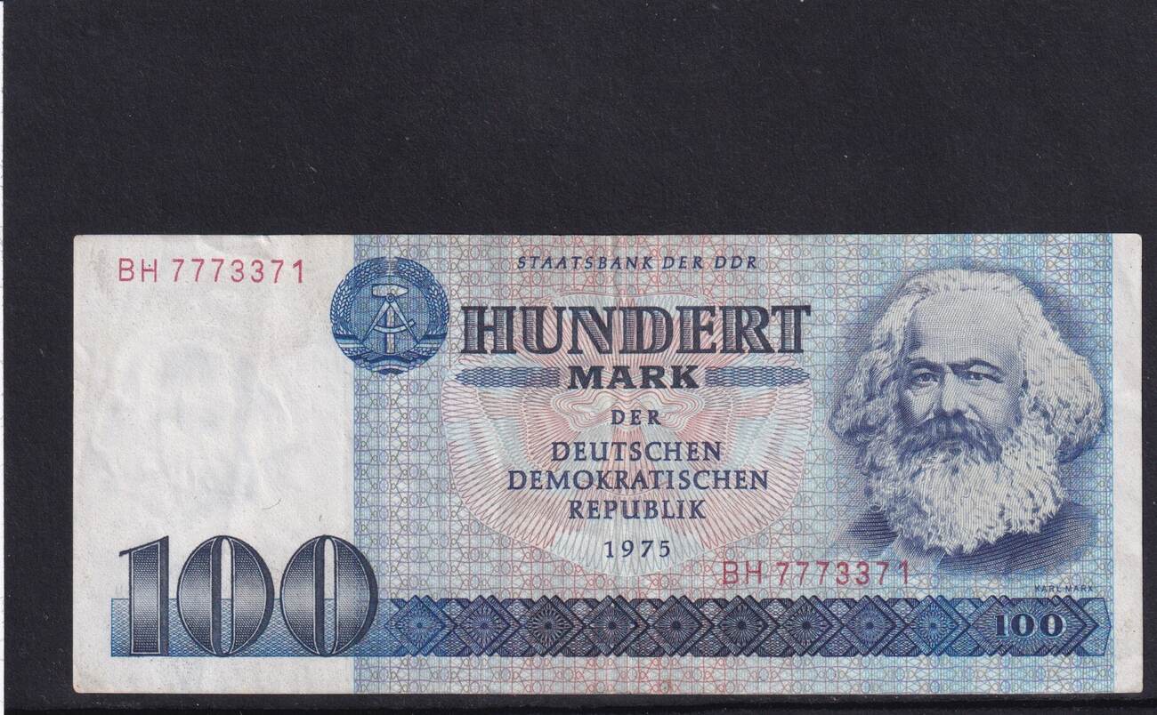 Deutschland, DDR, 100 Mark 1975 Ro.363a, DDR-25a, Erste Auflage ...